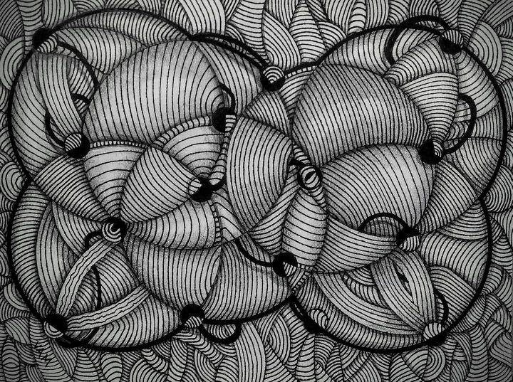 My Thoughts Get Clustered - Vicki A. Morlan VAM - Drawings ...