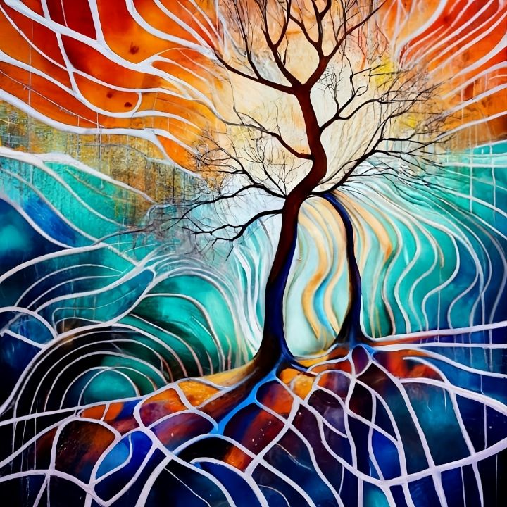 Life Lines - Ink Drwaings - Drawings & Illustration, Flowers, Plants ...