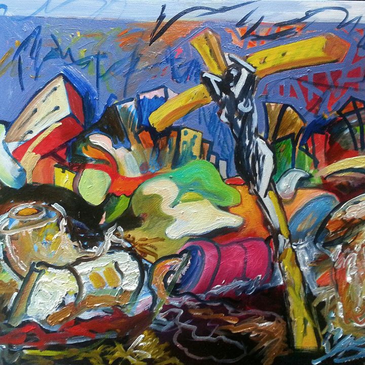 "WhenYou'reAwayThePaintWillPlay" - Phil Morrell Artist - Paintings ...