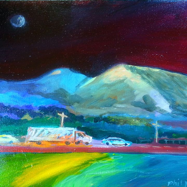 Late night in the boonies - Phil Morrell Artist - Paintings & Prints ...
