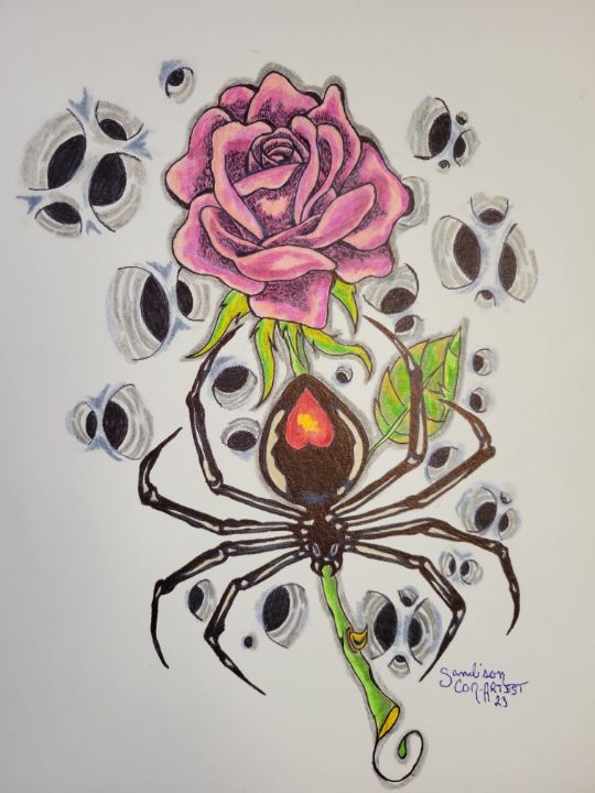 Black Widow - StevenDSandisonArt - Drawings & Illustration, Animals ...