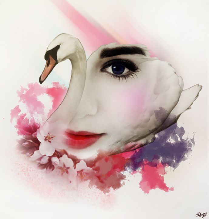 Lily Collins Portrait - Photo Design AJ - Digital Art & AI, People ...