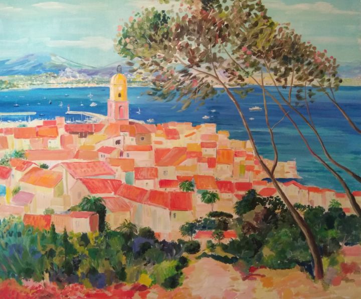Saint Tropez - Emil Atanasov EMO - Paintings & Prints, Landscapes ...