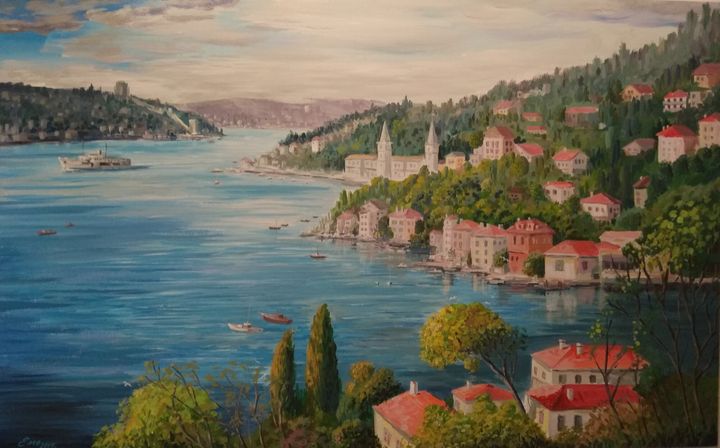 istanbul - Emil Atanasov EMO - Paintings & Prints, Landscapes & Nature ...