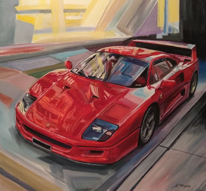 car - Emil Atanasov EMO - Paintings & Prints, Vehicles & Transportation ...