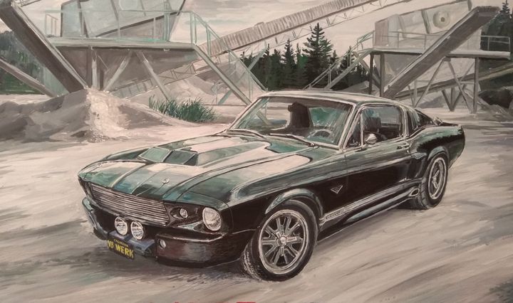 mustang - Emil Atanasov EMO - Paintings & Prints, Vehicles ...