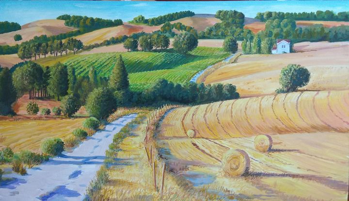 field - Emil Atanasov EMO - Paintings & Prints, Landscapes & Nature ...