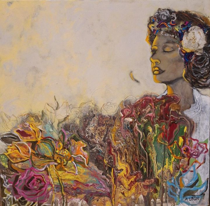 Primavera - Ana Leon pinturas - Paintings & Prints, People & Figures ...