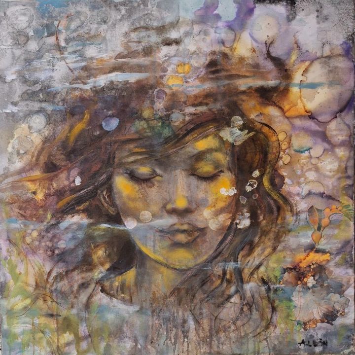 Profundo - Ana Leon pinturas - Paintings & Prints, People & Figures ...