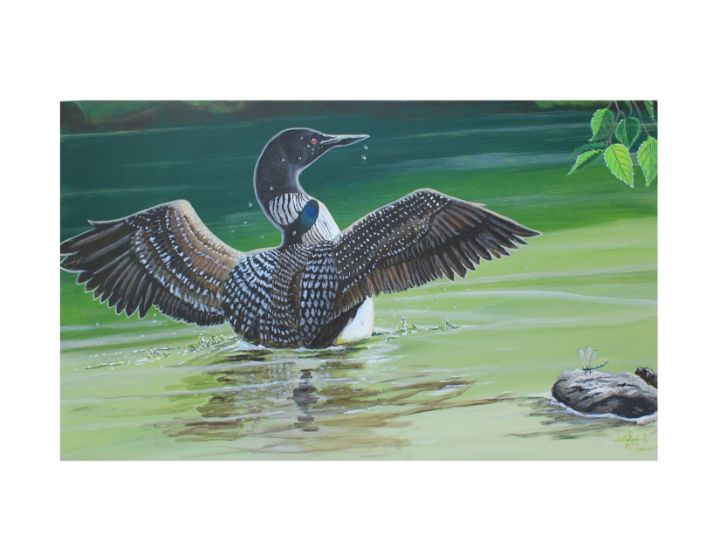 Loon Lite - Seacoast Art - Walter Jacob - Paintings & Prints, Animals ...