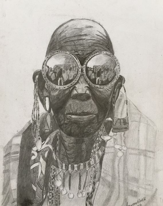 The maasai wonderwoman - OrangeCathedralArtistry - Drawings ...