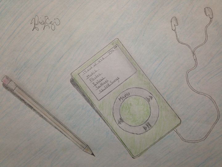 iPod and Pencil - Carangi - Drawings & Illustration, Science ...