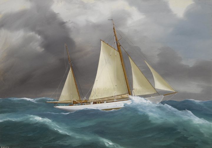 Xarifa in rough weather - Classical Artworks Bay - Paintings & Prints ...