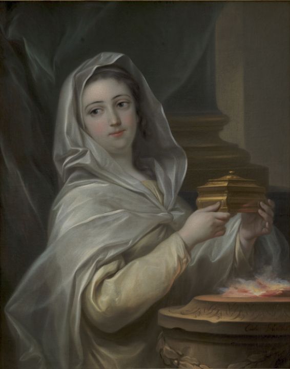 A Vestal Woman portrayed as a Vesta - Classical Artworks Bay ...