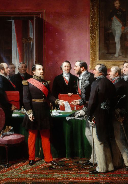 Napoleon III handing over to Baron H - Classical Artworks Bay ...