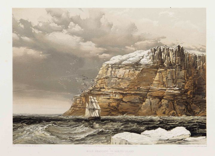 Bold Headland on Baring Island - Classical Artworks Bay - Paintings ...
