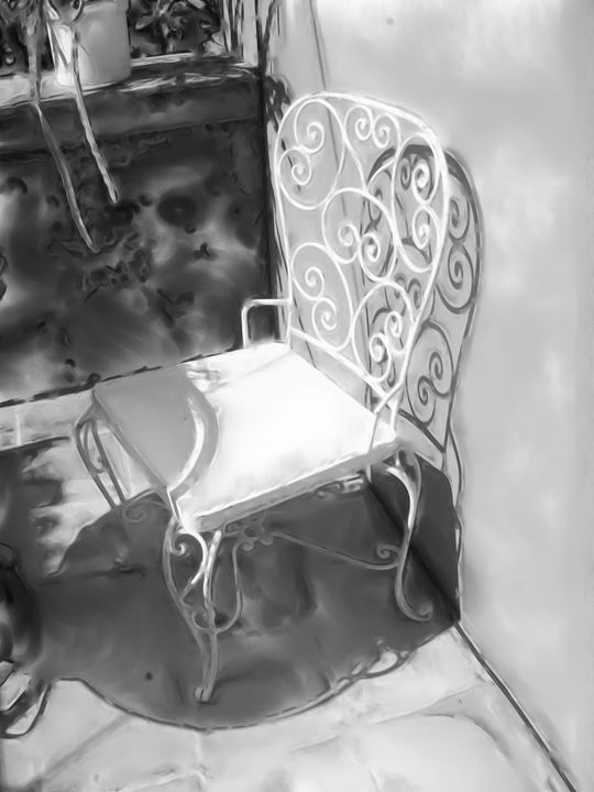 White chair - Lisa Welcher Art - Digital Art & AI, Still Life, Other ...