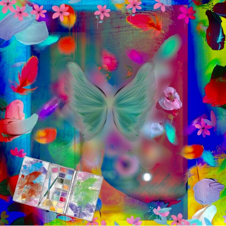 happy - Secret garden - Digital Art, Abstract, Collage - ArtPal