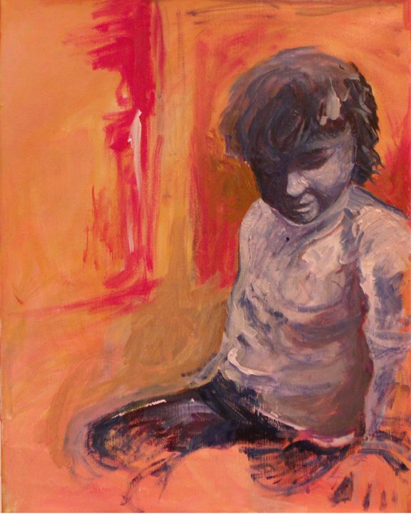 Alex in Blue - Randy Knight - Paintings & Prints, People & Figures ...