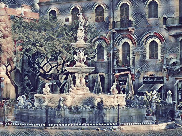 The French Fountain - Markell Smith Gallery - Paintings & Prints ...