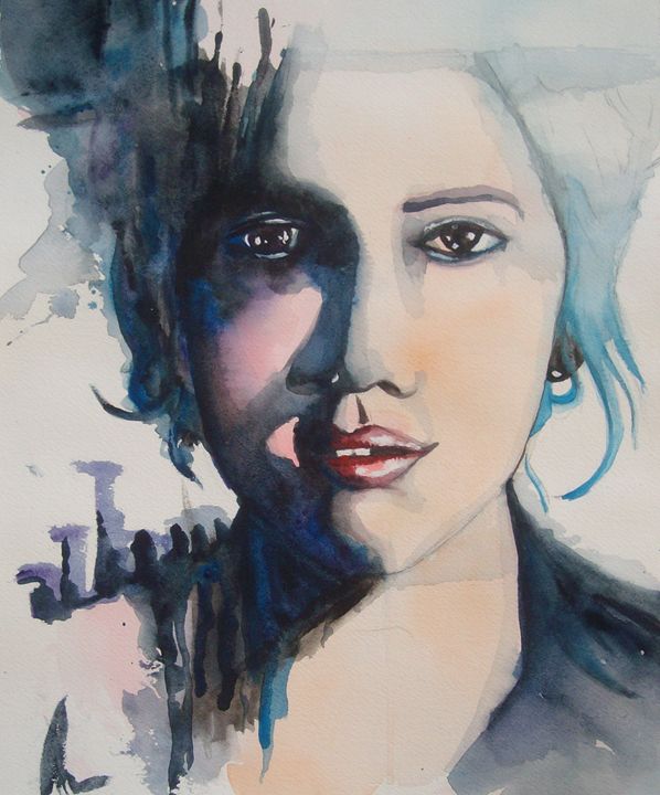 Watercolor "Martinez" - Alexander Maurer - Paintings & Prints, People ...
