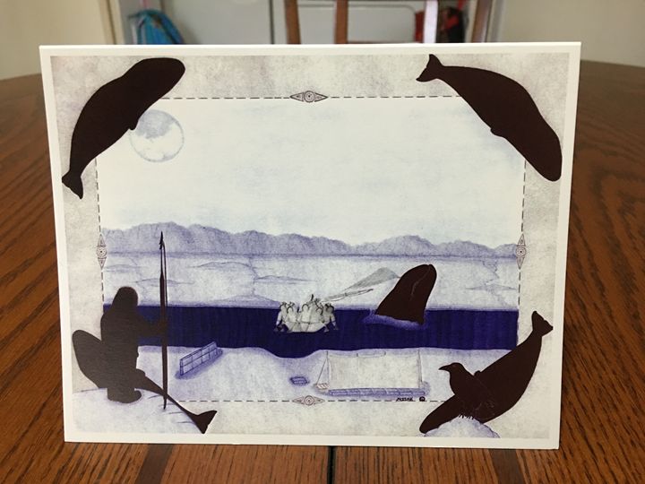 Unique inupiaq greeting card - Misak inupiaq art - Paintings & Prints ...