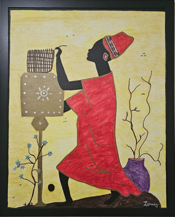 The weaver - Lenair - Paintings & Prints, Ethnic, Cultural, & Tribal ...