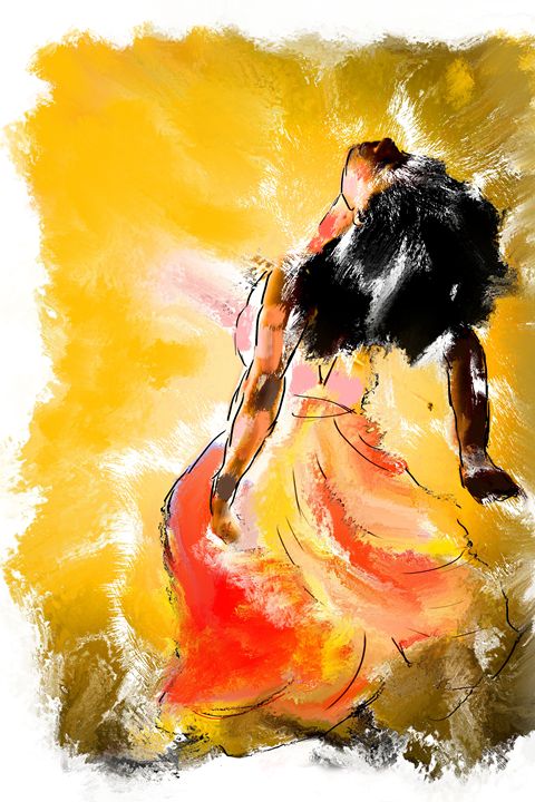 Dance Dress by Brian Tones - Brian Tones - Paintings & Prints, People ...