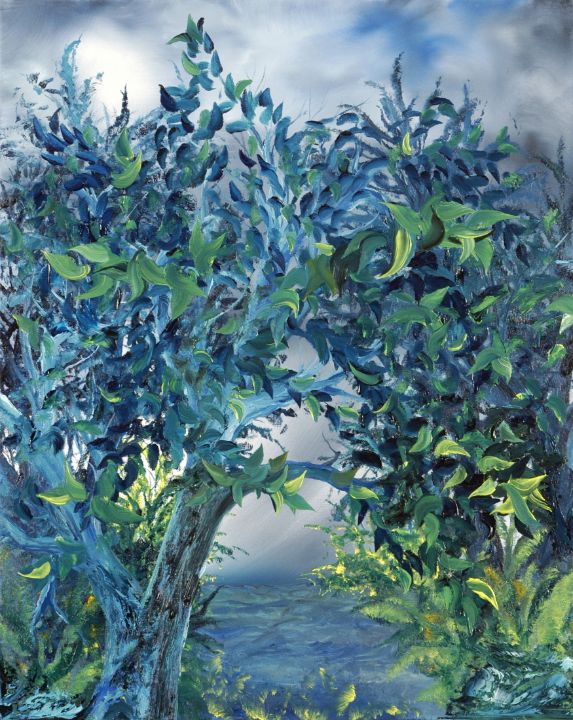 Blue Lagoon - American Artist & Author Kris Courtney - Paintings ...