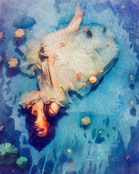 Lady Of The Pond - Warren Deep - Drawings & Illustration, People ...