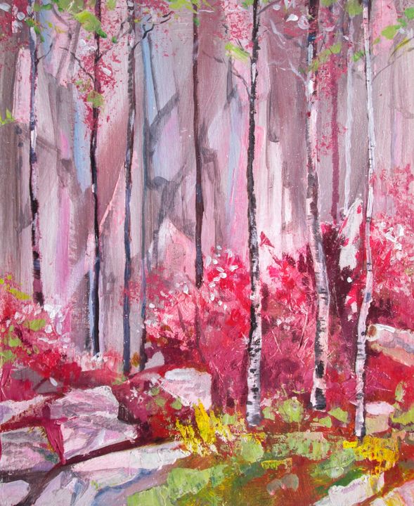 Spring in the mountains - GalaArt - Paintings & Prints, Landscapes ...