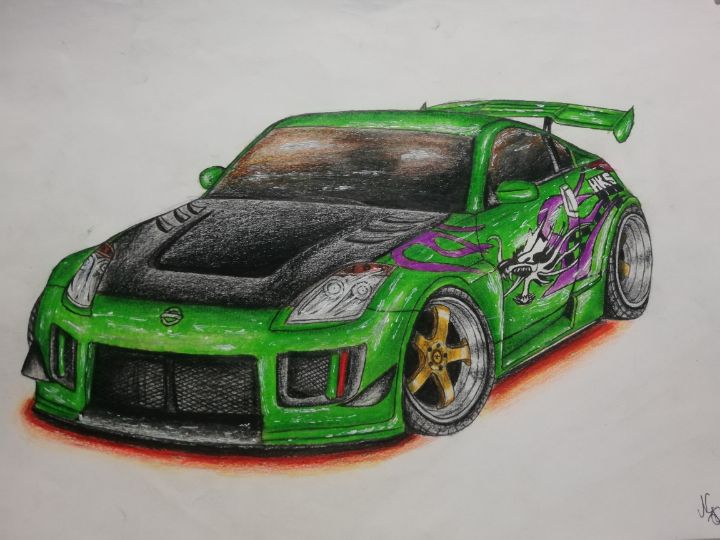 JDM Cars - Digital Art & AI, Drawings & Illustration