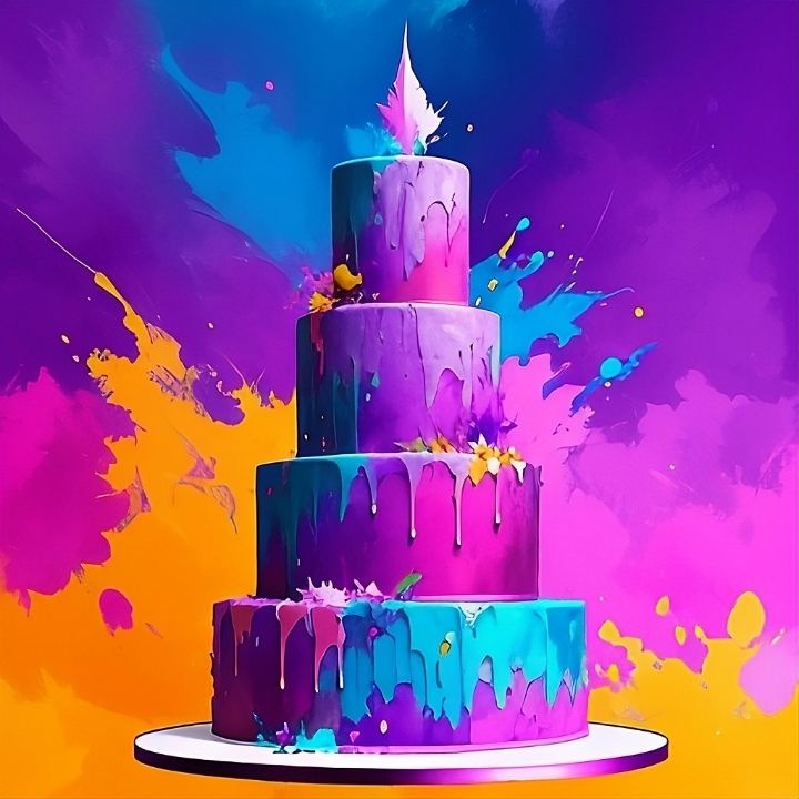 Abstract cake art - Hellva Slick Creations - Digital Art & AI, Abstract ...