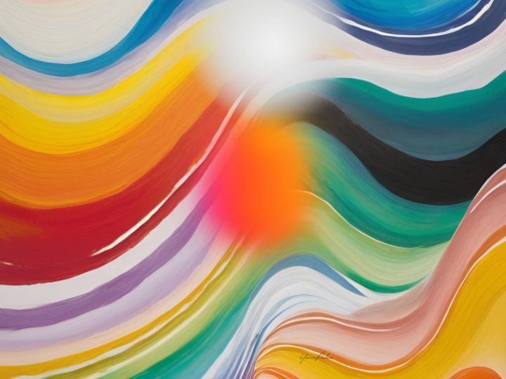 Radiant Harmony - Yvonne Padmos - Paintings & Prints, Abstract, Other ...