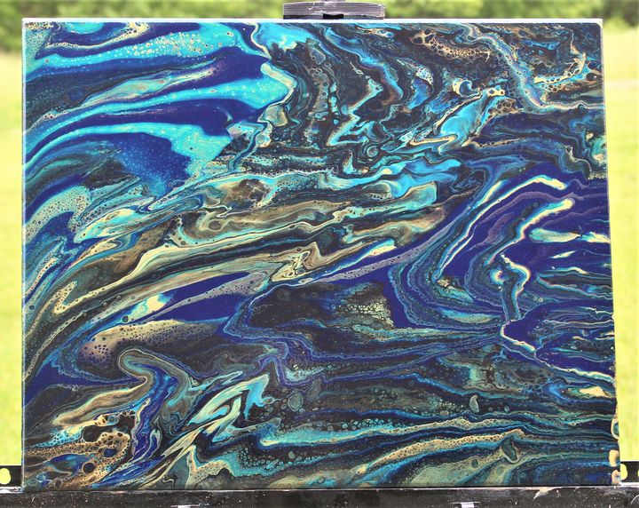 biolumEN sea - The Gargoyle's Perch - Paintings & Prints, Abstract ...