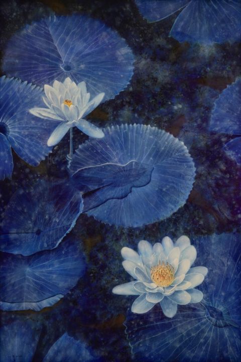 冬宴 Blueness - Kuo, Hsin-i 郭心漪 - Paintings & Prints, Flowers, Plants ...