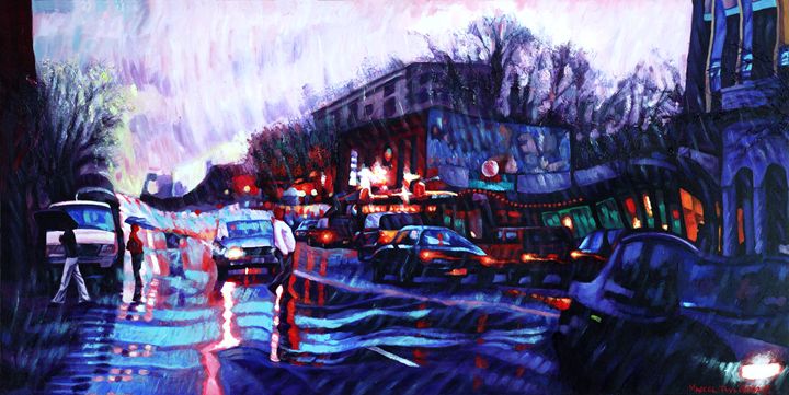 Before the Storm - City Lights by Marcel Taylor - Paintings & Prints ...
