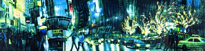 City Lights by Marcel Taylor - Paintings & Prints