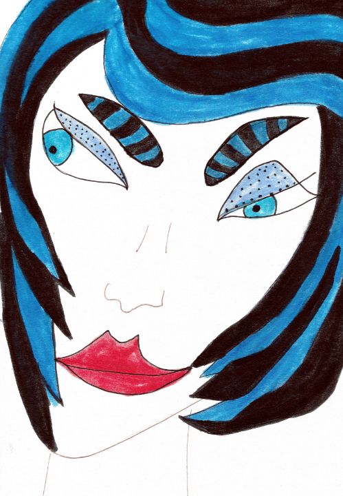 Who's that Over There? - Geree's Gallery - Paintings & Prints, Abstract ...