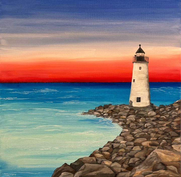 Lighthouse Point - G Michelle Napier Artwork - Paintings & Prints ...