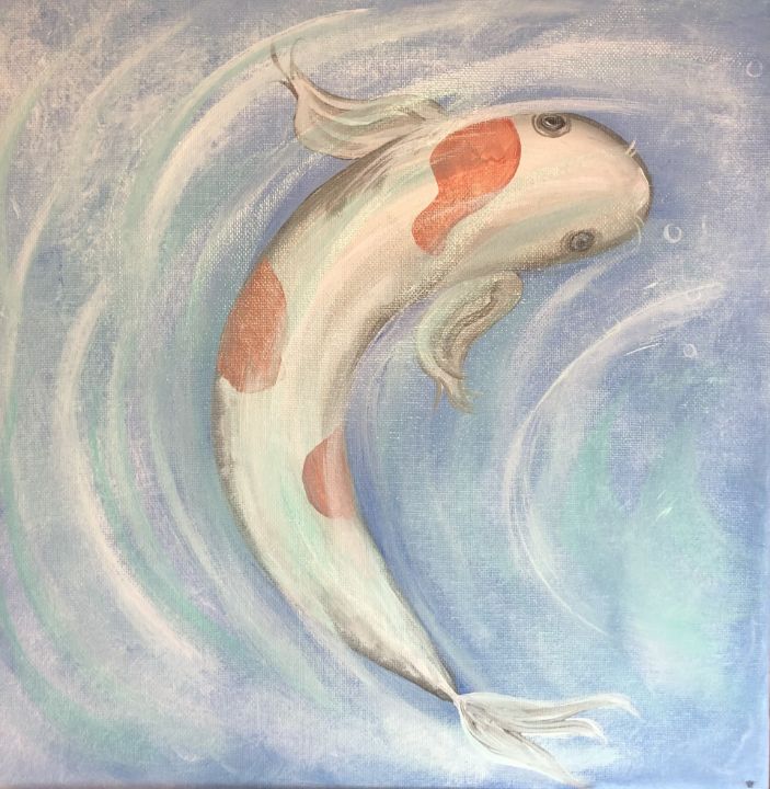 Koi - G Michelle Napier Artwork - Paintings & Prints, Animals, Birds ...