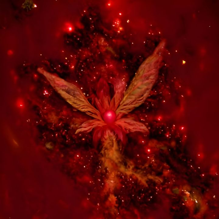 Red Cosmos - Jeffrey SH - Digital Art & AI, Astronomy & Space, Galaxies ...