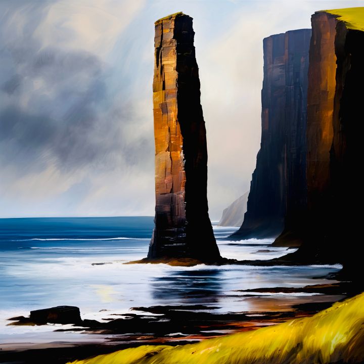 Old Man of Hoy - Island Art Studios - Paintings & Prints, Landscapes ...