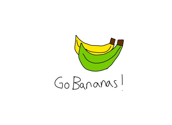 Go Bananas - Samantha's art designs - Drawings & Illustration, Food ...