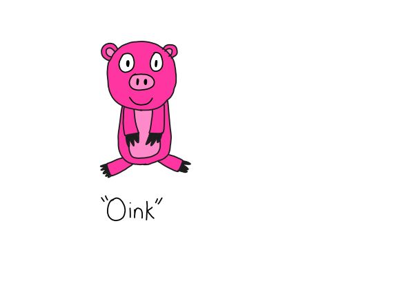 "Oink" Pig - Samantha's art designs - Drawings & Illustration, Animals ...