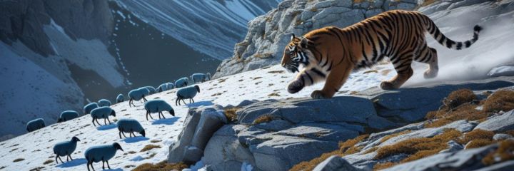 Predator in Motion: The Tiger's Doma - white cloud - Digital Art & AI ...