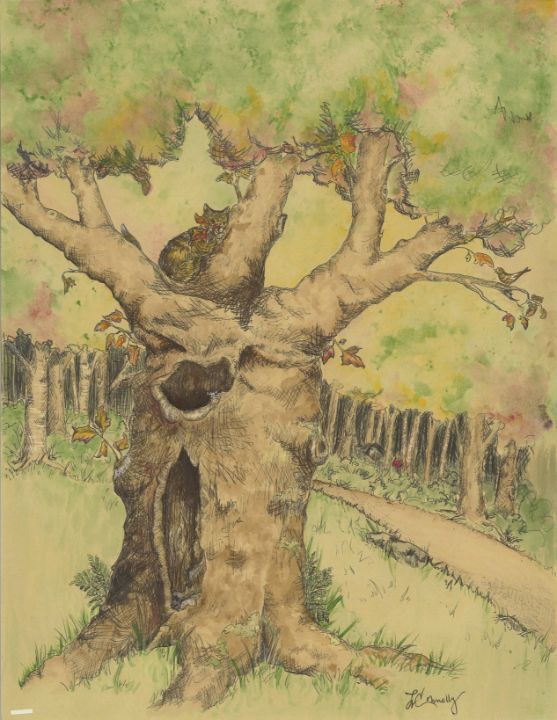 Old Man Tree - Out Of Her Mind Creations - Drawings & Illustration ...