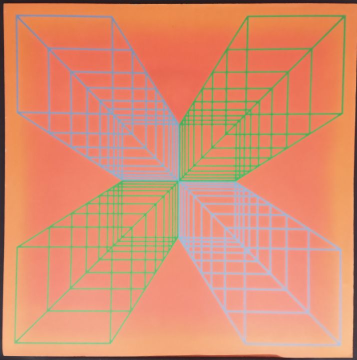 CONVERGING SQUARE CAGE (1 of 2.) - SUNDBERG - REGELMAN - Paintings ...