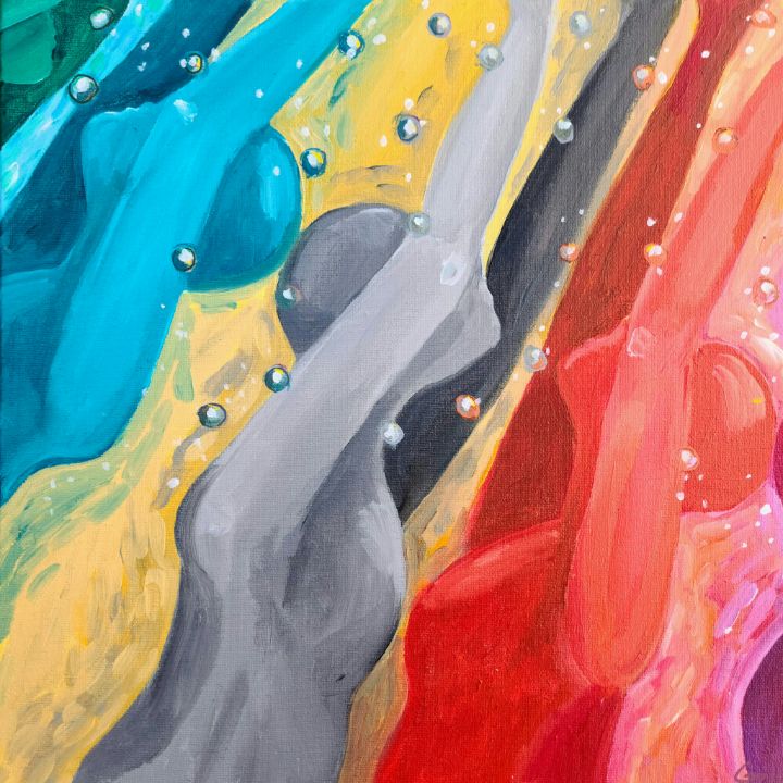 Reach For Your Self - Gail Cali - Paintings & Prints, Abstract ...