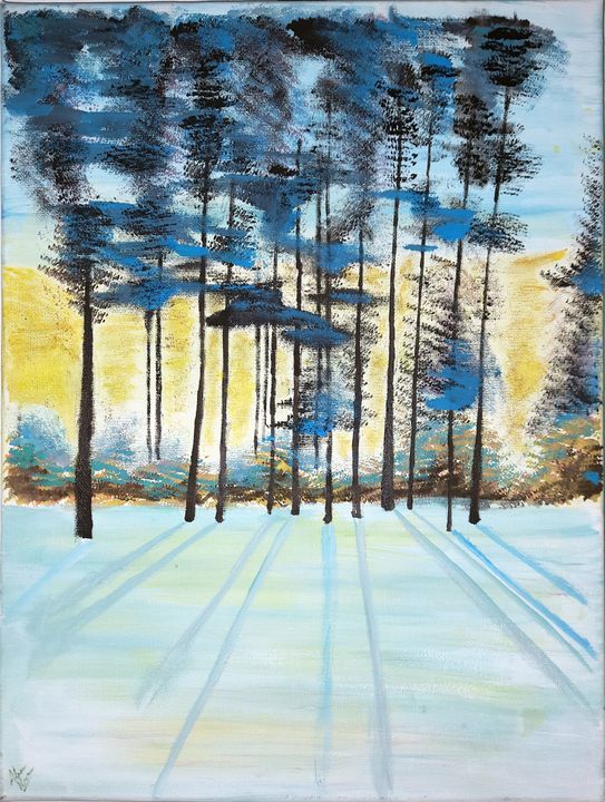 Forest Shadows - Art Gallery - A.K - Paintings & Prints, Flowers ...